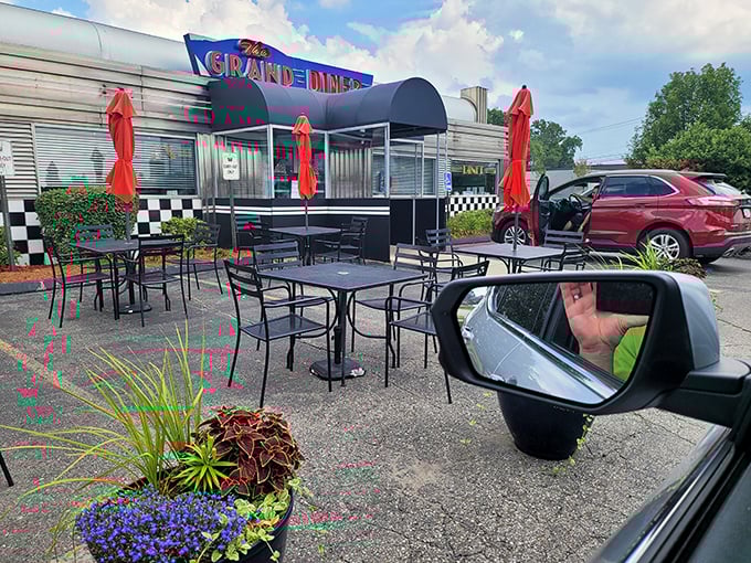 Outdoor seating for when Michigan weather cooperates &ndash; roughly twelve days a year, but who's counting?