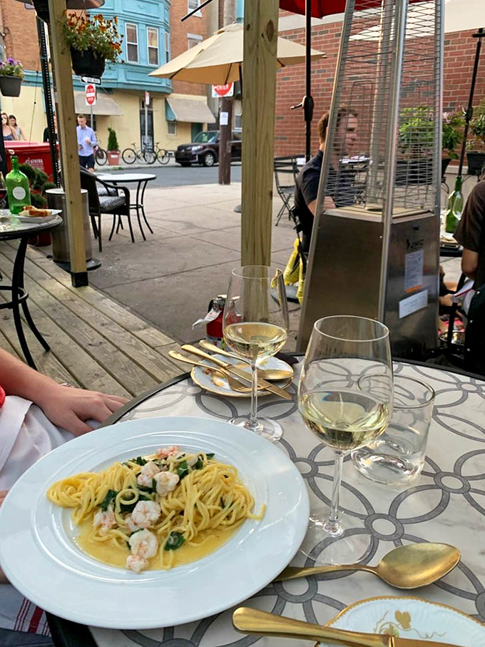 A plate of sunshine&mdash;delicate pasta strands cradling plump shrimp in a buttery sauce. Add a glass of crisp white wine and suddenly Tuesday feels like vacation.