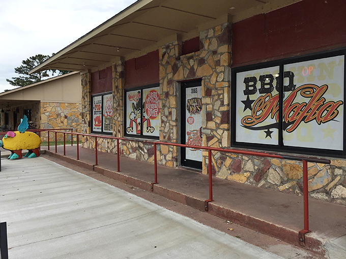A welcoming patio that invites you to sit, relax, and contemplate your upcoming feast in peaceful anticipation.