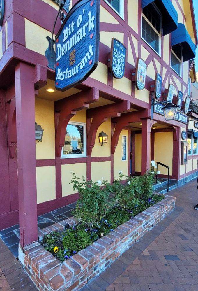 The storefront's Danish shields and timber frame transport you straight to Copenhagen, minus the long flight.