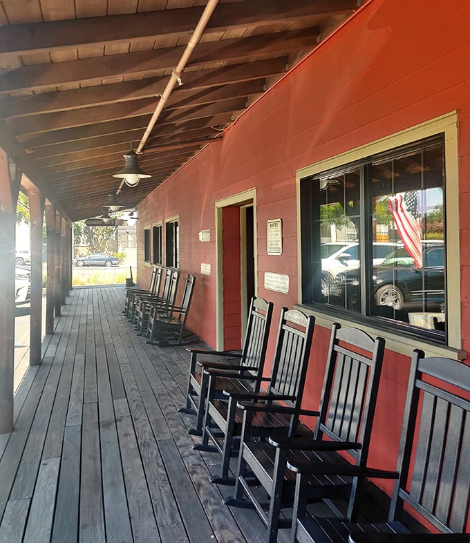 Those rocking chairs on the front porch aren't just seating&mdash;they're time machines to a slower, more civilized era of post-BBQ contemplation.