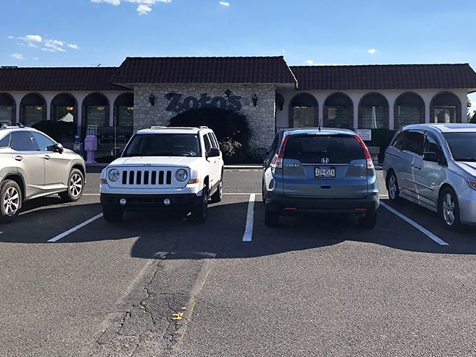 A full parking lot is the universal sign language for "the food here is worth stopping for." Zoto's lot rarely sees an empty space.
