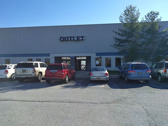 The parking lot of possibilities. Each car represents someone who knows that Delaware's best-kept shopping secret isn't at the mall.