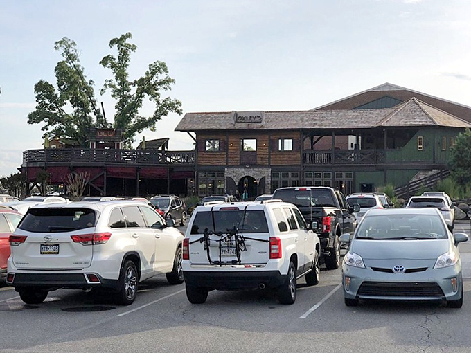 The exterior view reveals Loxley's impressive scale. This isn't just a restaurant—it's a destination that stands proudly among Lancaster County's attractions.