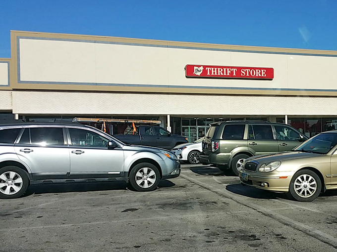 The parking lot tells its own story: diverse vehicles united by drivers who understand the thrill of the hunt.