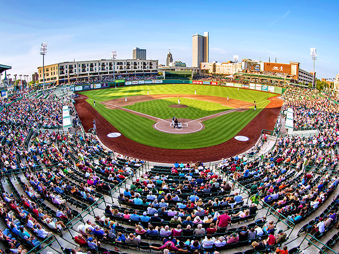 Parkview Field packs in baseball fans downtown, proving minor league games deliver major league fun without the major league prices.