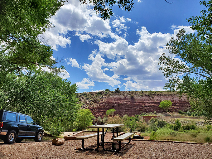 Another perfect picnic spot where your humble cooler contents become a feast worth remembering and repeating soon.
