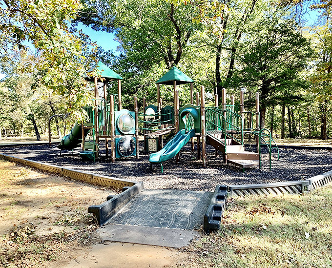 Childhood joy comes standard with every visit. This playground proves that even in our digital age, slides and swings still generate genuine giggles.