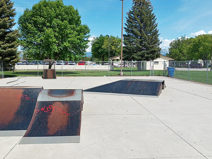Preston's skatepark provides recreation for the younger crowd without the membership fees that make parents' wallets weep elsewhere.