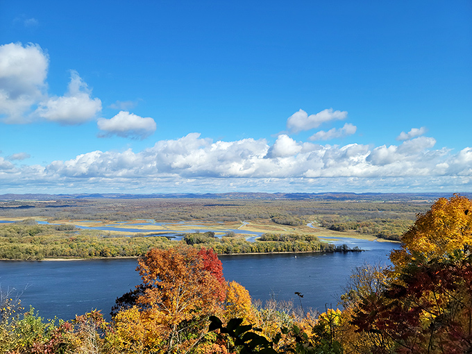 Great River Bluffs State Park delivers autumn views that make New England leaf-peepers wonder if they've been vacationing in the wrong region all along.