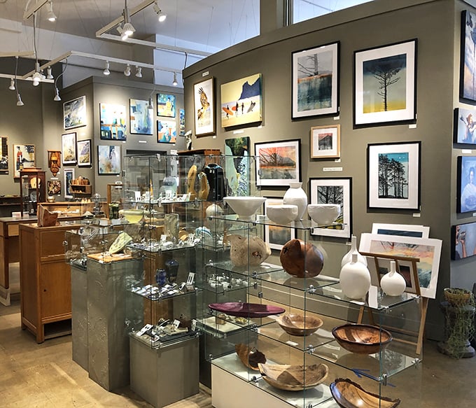 Local artists showcase their talents at Astoria's galleries, where Pacific Northwest creativity shines through handcrafted treasures and captivating artwork.
