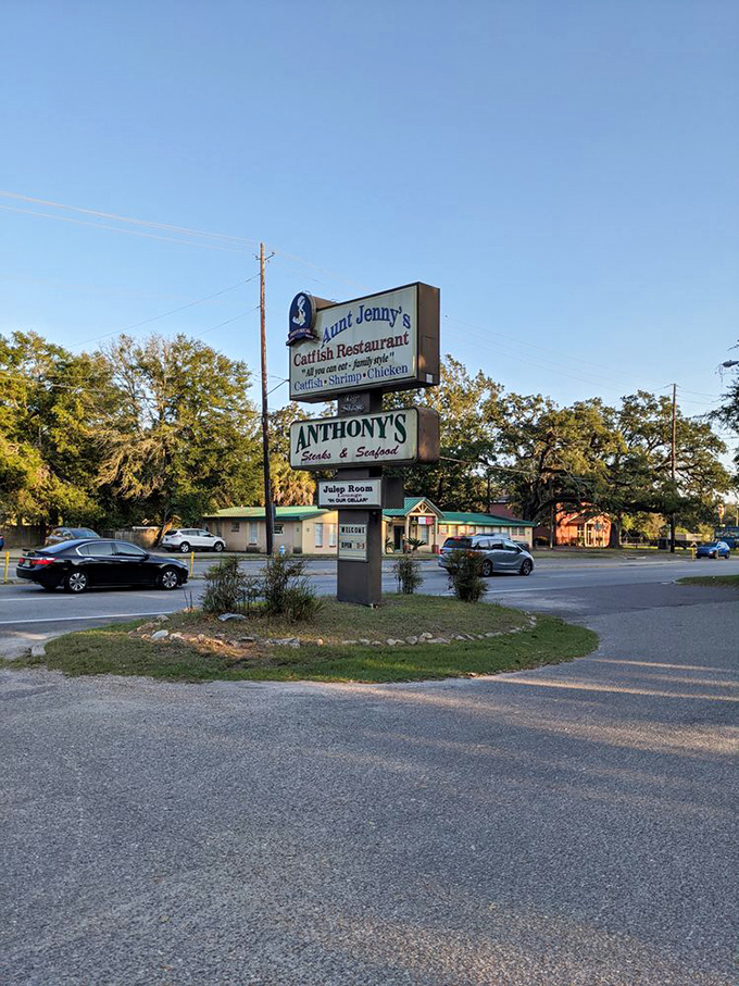 The roadside sign stands tall and proud&mdash;no fancy marketing needed when generations of satisfied customers do the talking.