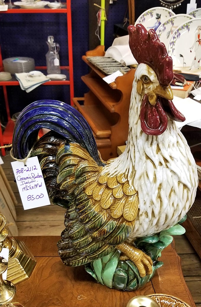 This ceramic rooster isn't just farmhouse chic&mdash;at $85, he's the king of kitchen decor, waiting to announce morning in your breakfast nook.