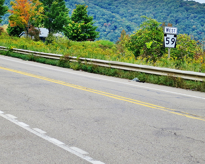 Route 59 West: where the journey truly is the destination. This unassuming stretch of asphalt delivers you to vistas that make smartphone cameras feel wholly inadequate.