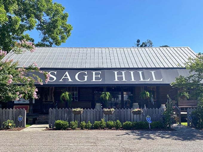 Sage Hill's rustic charm invites you to slow down and browse awhile. Behind that picket fence lies a treasure trove of local delights.