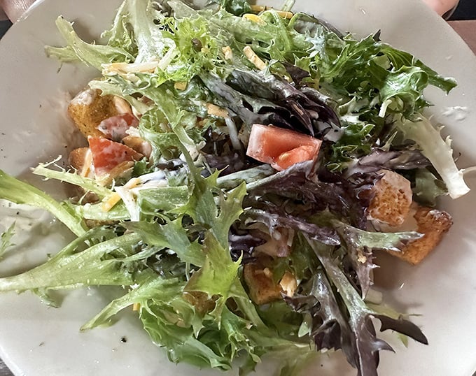 Even the salads here look indulgent&mdash;proof that vegetables can have personality when they're in the right company.