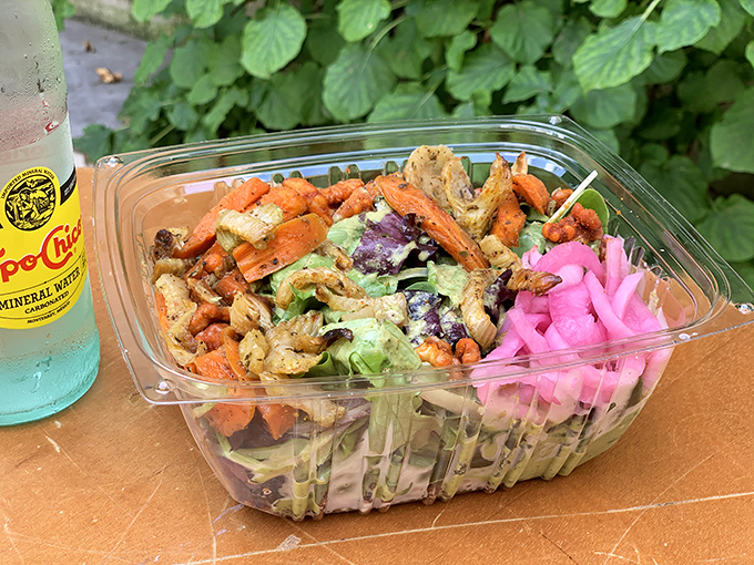 This colorful salad with pickled onions proves Liberty Kitchen takes its vegetables as seriously as its legendary hoagies.