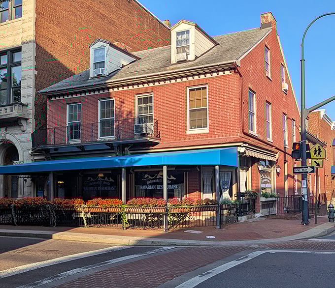 Schmankerl Stube's authentic Bavarian architecture brings a touch of Germany to downtown Hagerstown, where retirement means traveling the world through your taste buds.