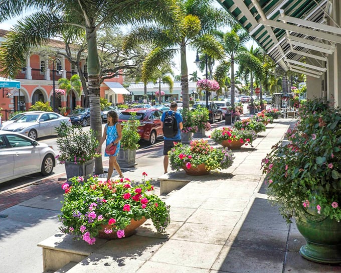 Naples' shopping districts bloom with tropical flowers and Mediterranean architecture, creating sidewalks so pretty you'll forget you came to actually buy something.