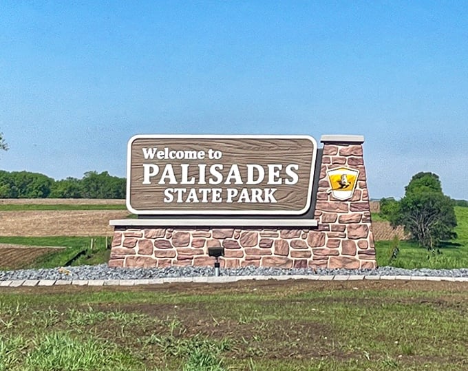 The gateway to wonder. This entrance sign promises adventure, and unlike most roadside promises, this one actually delivers.