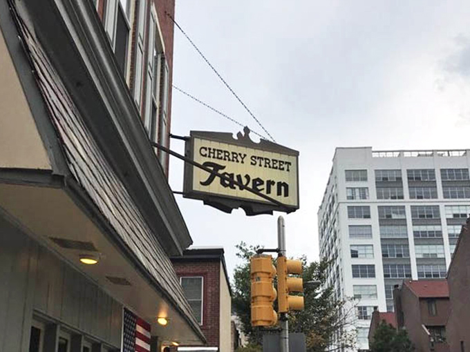 The iconic sign hangs proudly above the street, having guided hungry Pennsylvanians to roast beef nirvana through decades of changing city landscapes.