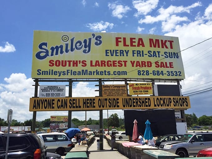 "South's Largest Yard Sale" isn't just a slogan&mdash;it's a promise. This sign has guided generations of bargain hunters to their happy place.