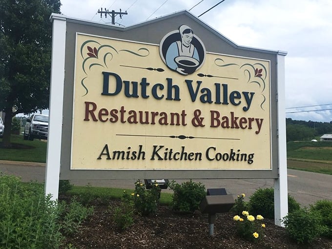 The roadside sign featuring a metal cow silhouette tells you everything you need to know &ndash; authentic Nebraska cooking awaits. 