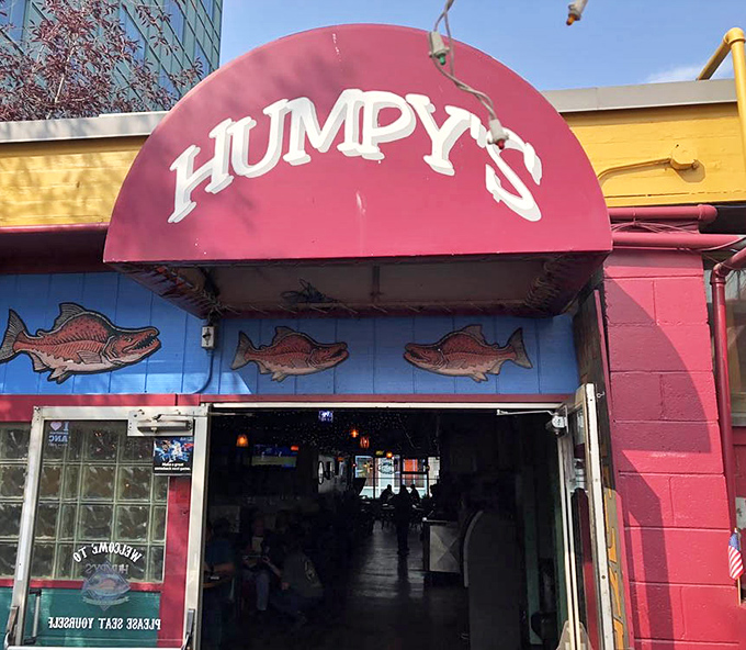 The iconic Humpy's sign, with its salmon silhouettes, has guided hungry travelers like a culinary North Star through downtown Anchorage for years.