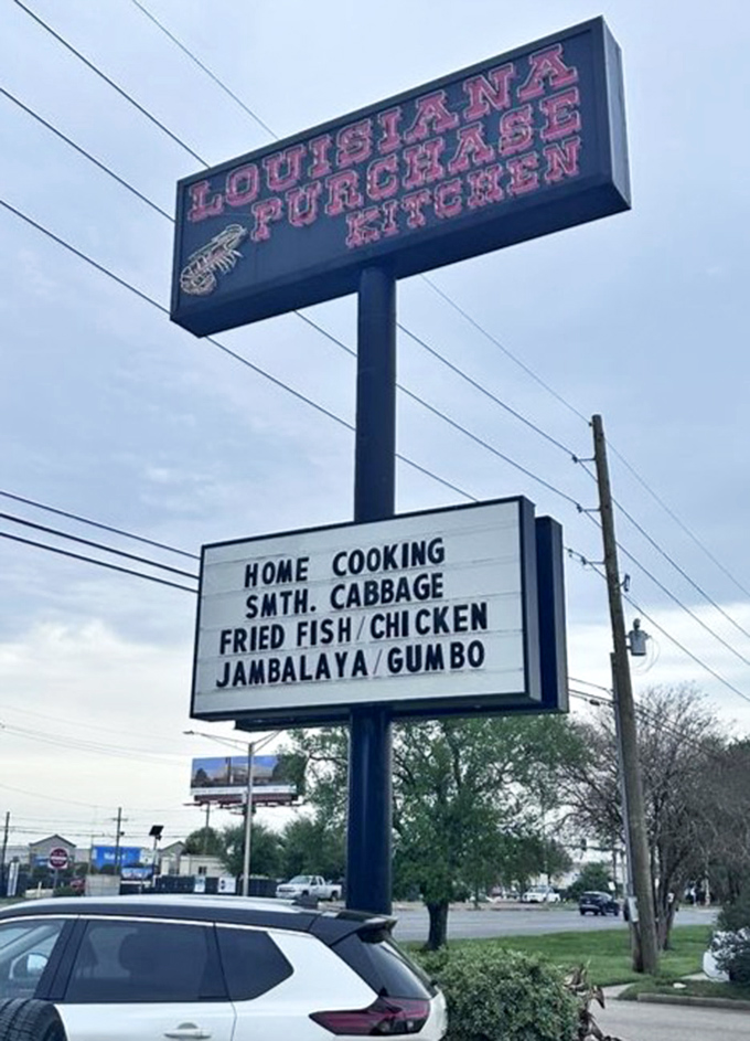 The sign says it all – home cooking that actually tastes like home, assuming your home was blessed with exceptional cooks.