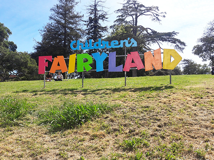 The cheerful rainbow-colored sign announces you've arrived somewhere special&mdash;a place where imagination still reigns supreme.