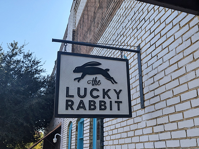 Follow the rabbit to retail wonderland. This charming sign marks the entrance to one of Mississippi's most beloved treasure-hunting destinations.