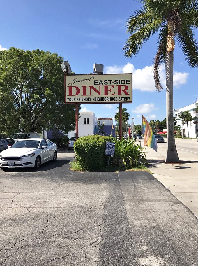 "Your Friendly Neighborhood Eatery" isn't marketing speak&mdash;it's a promise Jimmy's has kept for decades under Miami's swaying palms.