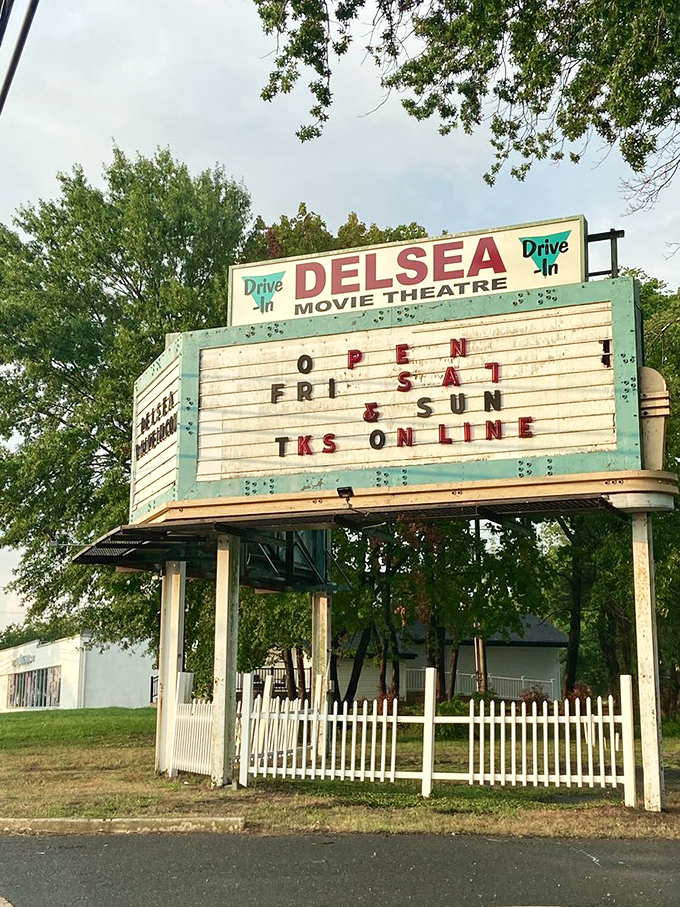 The iconic Delsea sign stands as a testament to cinema history. One of America's endangered entertainment species, proudly preserved in Vineland.