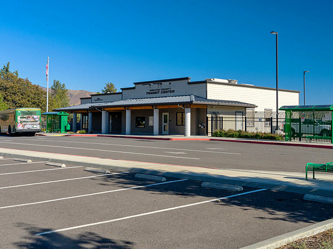 The transit center connects Yreka residents to surrounding areas, proving that small-town living doesn't mean isolation from the wider world.
