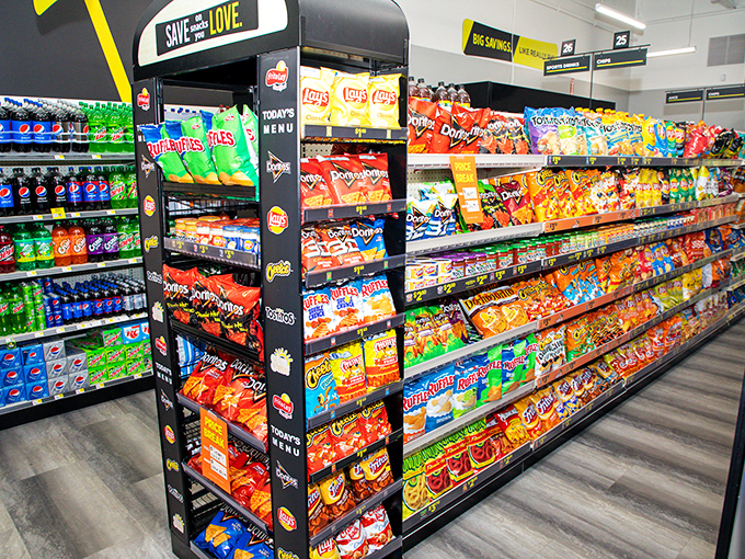 Snack heaven stretches before you in technicolor glory&mdash;a crunchy, chewy, salty, sweet symphony of affordable indulgence that makes willpower merely theoretical.