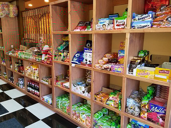 From Knoppers to Prince Polo, this candy aisle is basically a tour of Eastern Europe without the jet lag.