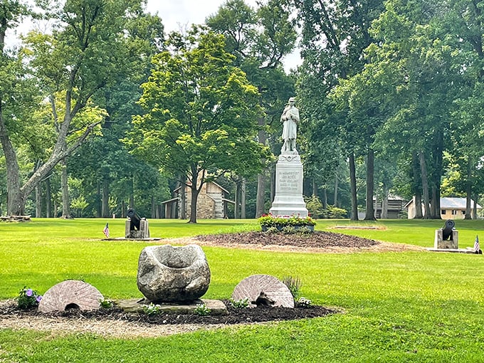 South Park offers green space and monuments honoring history, because some things deserve remembering beyond Google searches.