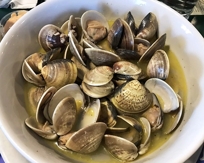 Steamed butter clams swimming in their own delicious juices&mdash;proof that Alaska's seafood deserves every bit of its legendary status.