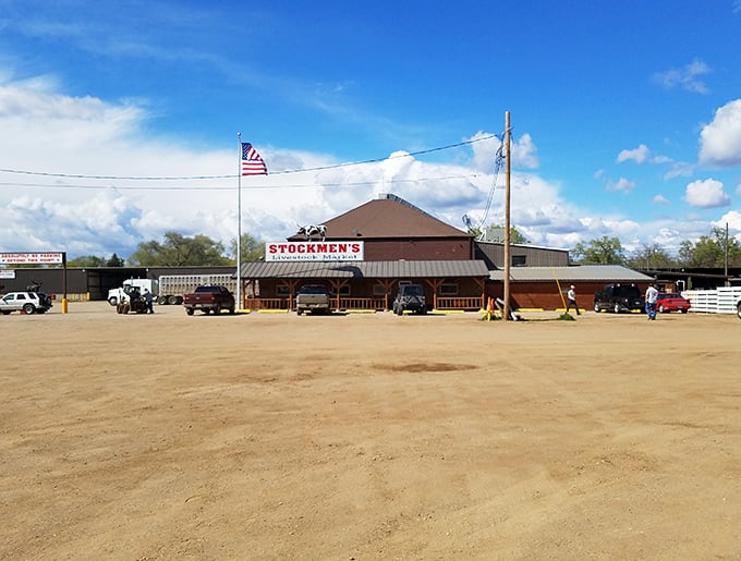 Stockmen's Livestock Market stands as a testament to Yankton's agricultural roots, where handshakes still seal deals and the rural economy thrives under big prairie skies.
