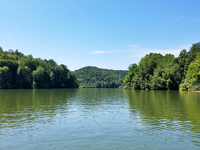 Stonewall Lake's pristine waters reflect the surrounding mountains in perfect symmetry. This natural playground offers fishing, boating, and peace &ndash; all without metropolitan price tags.