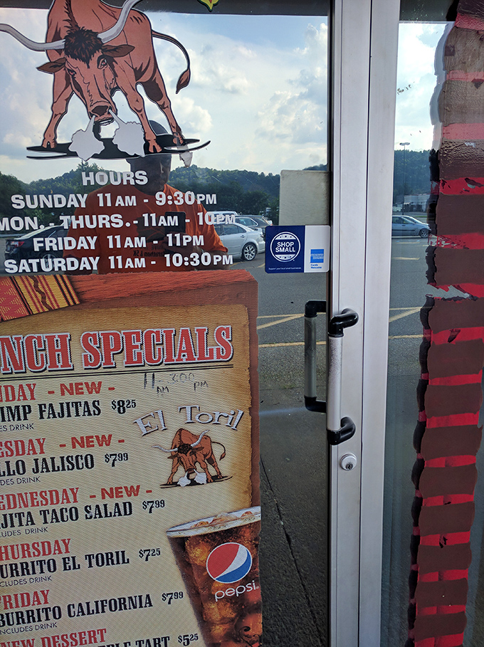 The door tells you when to come, but your stomach will tell you how often. Those lunch specials aren't going to eat themselves. 