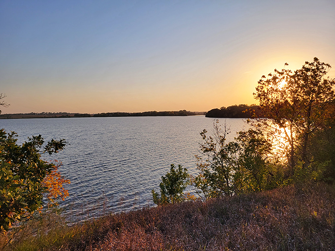 Nature's farewell performance. Lake Herman sunsets make you realize why people painted landscapes before smartphones were invented.