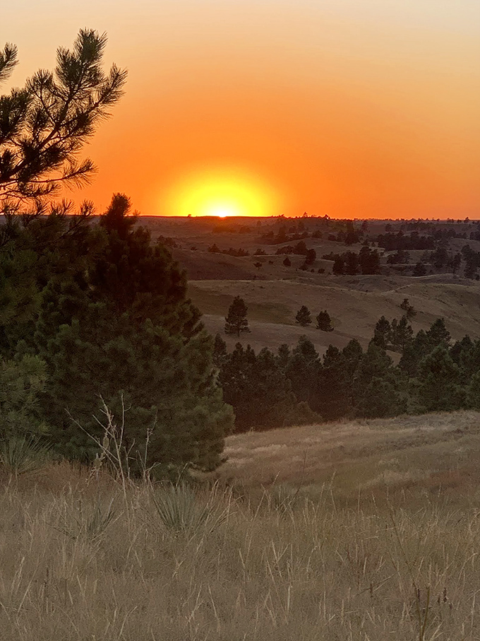 Nebraska sunsets hit different when you're watching from Fort Robinson &ndash; nature's daily finale worth every mile traveled.