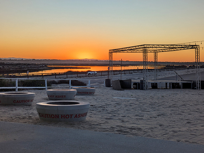 As the sun bids farewell, Sea Salt's beachfront transforms into nature's dinner theater &ndash; fire pits glowing, ready for s'mores and stories.