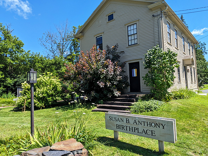 History was born here: The modest Susan B. Anthony Birthplace preserves the humble beginnings of a woman who would change America forever.
