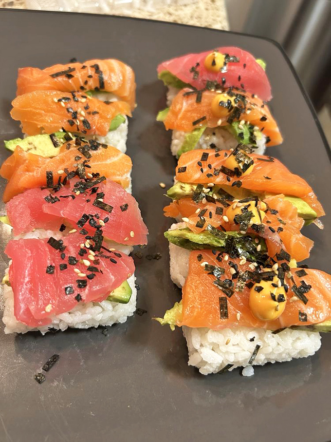 Sushi that looks so fresh it might swim off your plate &ndash; vibrant colors that taste even better than they look.