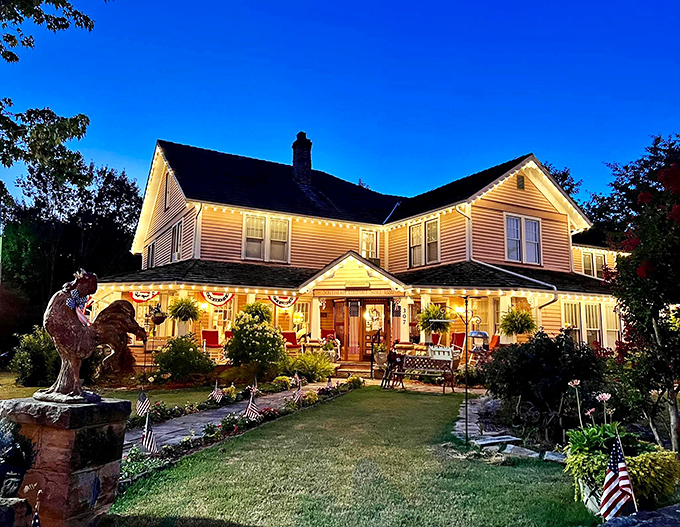 The Inn at Mountain View glows with porch-light warmth that whispers, "Netflix can wait&mdash;real hospitality still exists."