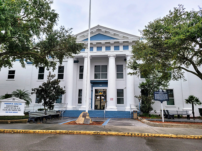 The historic courthouse looks like it belongs in a movie about justice prevailing and small-town lawyers with hearts of gold. Gregory Peck would approve.