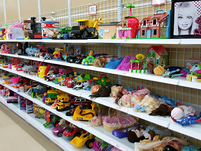 The toy section&mdash;where childhood dreams get recycled into new imaginations, and parents discover vintage treasures they once begged their own parents for. 