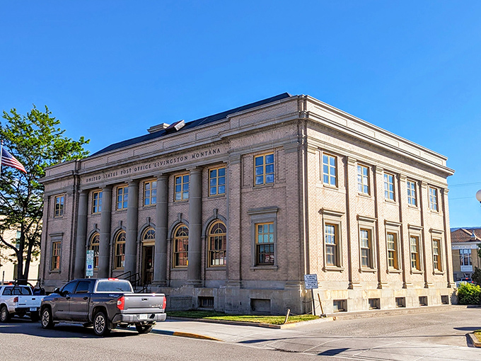 Even the post office in Livingston boasts architectural dignity, a building that would be a landmark in cities ten times this size.